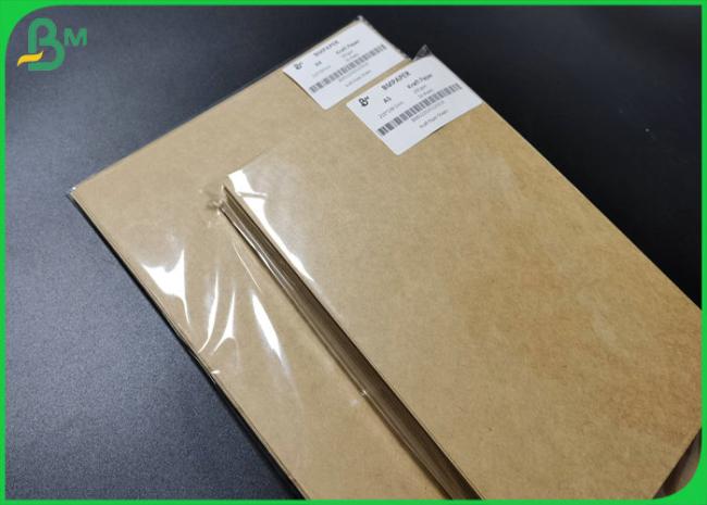 A4 A5 Sheeet Size Pure Pulp 250gsm 300gsm Brown Kraft Cardstock Paper Board 