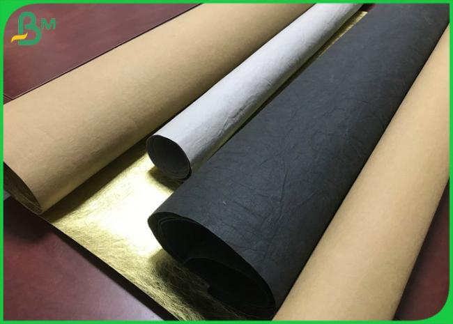 Metallic Surface Glossy Colorful Washable Kraft Paper Roll 0.55mm Thick