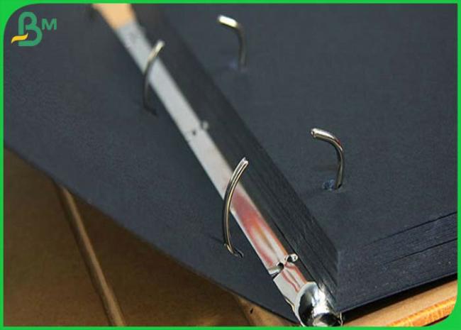 Wood Pulp 300g Double - sided Black Cardboard For CD Box 787mm Roll