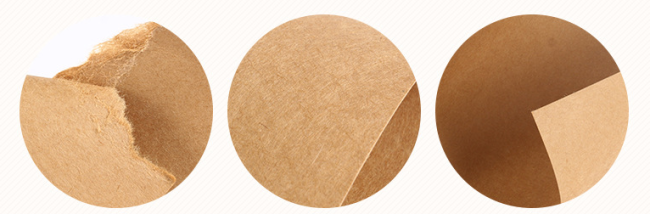 Food Grade 250gsm Brown Kraft Paper For Making Salad Packaging Box