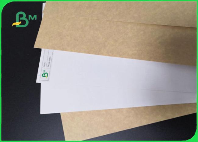 325gsm 365gsm White Face Kraft Back Paper For Cake Box Good Folding Resistance