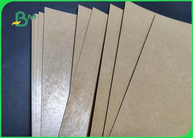 270gsm + 15g PE Coated Brown Kraft Paper For Food Tray 950mm Water Resistant