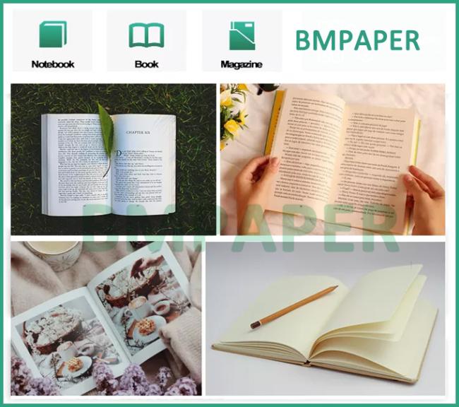 50lb White Smooth Offset Paper For Textbook 70 x 100cm Excellent Printing 