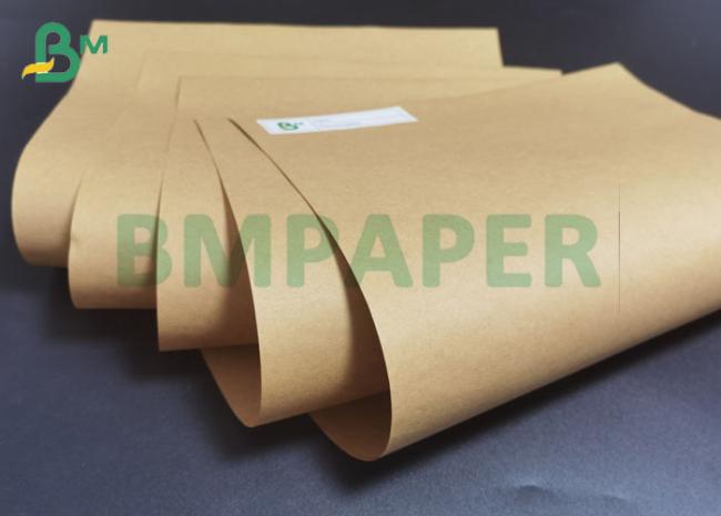 Durable 70gsm Semi Extensible Brown Cement Craft Paper Jumbo Rolls 112cm Width