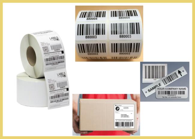 58 * 30mm Self Adhesive Thermal Label Jumbo Roll Price Barcode Stickers
