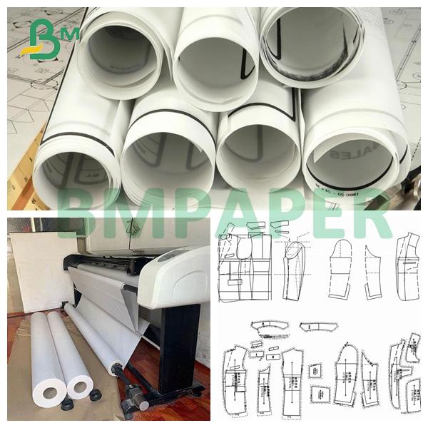 Flat And Smooth White Plotter Marker Paper For Garment Factory