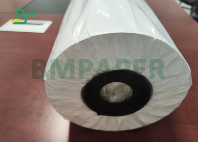 20# Plain Inkjet Plotter CAD Paper Roll  36'' x 500ft  3'' Core Good Brightness