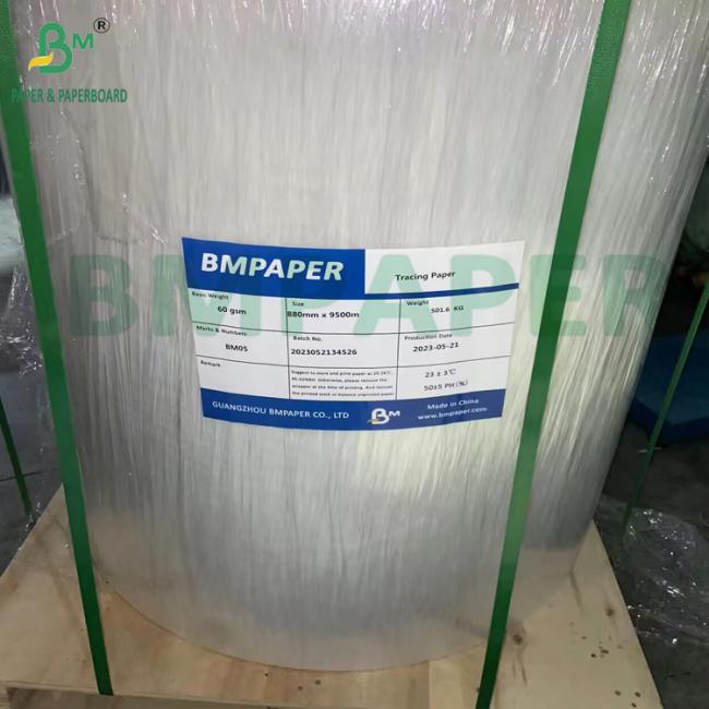 Transparent Tracing Paper 24 In X 50 Yds Sketch And Trace Roll White Color