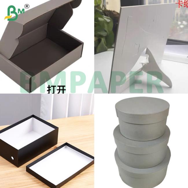 Offset Printing Grey Chipboard 0.8mm 1.0mm For Book Covers & Hardcover File Folders Recycled Board