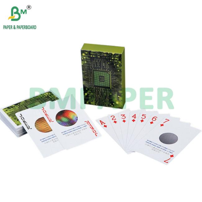 300g Black Core Playing Card Paper Two Side White Coated Digital Printing Cardboard