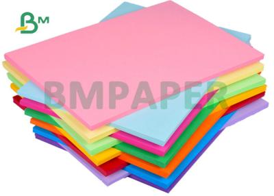 China 80gsm 100gsm Smooth Surface Colorful Offset Cardboard Green Yellow Red for sale