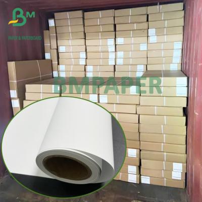 China Matte Finish 24lb 36lb Coated Bond Paper Rolls For Wide Format Color Inkjet Printers for sale