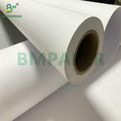 China Large Format 24 Inch Roll Width 150ft Length CAD Paper Bond Roll Inkjet Printing for sale