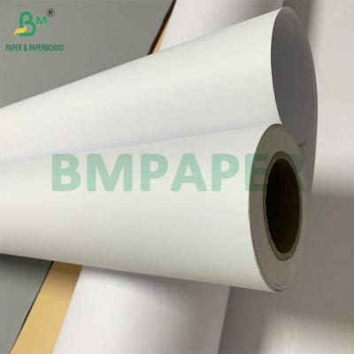 China Large Format 24 Inch Roll Width 150ft Length CAD Paper Bond Roll Inkjet Printing for sale