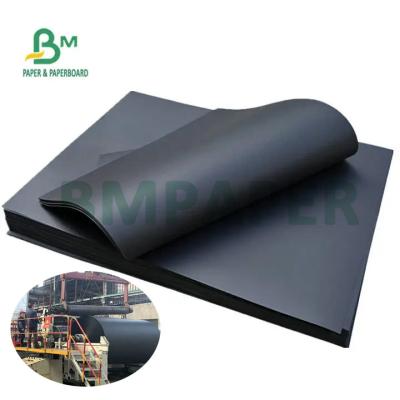 China 400gsm 450gsm Black Cardstock Paper 64x92cm 70x100cm Thick Craft Paper for sale