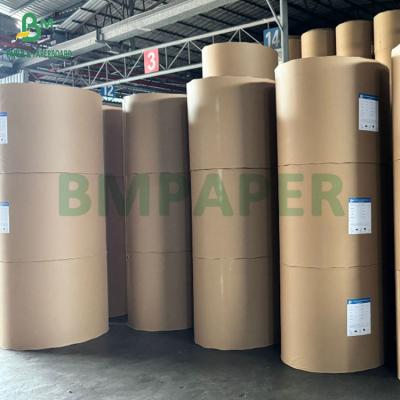중국 MG 비옥하지 않은 천연 갈색 리브드 크래프트 종이 50gm 롤 800mm 넓은 코어 76mm 판매용