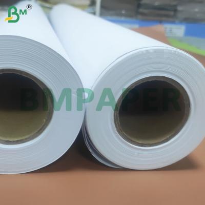 China 20lb White Good Print Effect Large Format CAD Plotter Paper Rolls for sale