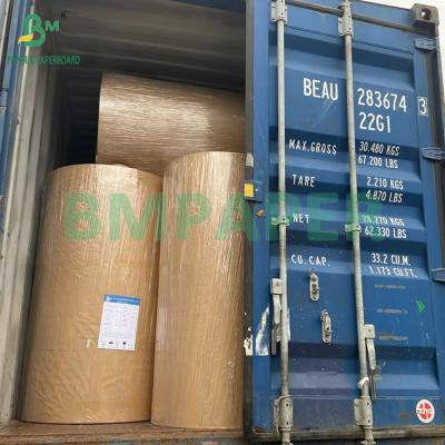 중국 60gm 식품급 일면 화려한 갈색 줄무늬 크래프트 종이 롤 판매용