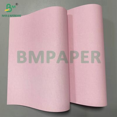 China 56gsm 60gsm CB CFB CF White Blue Pink Carbonless Paper 44.5cm Roll for sale