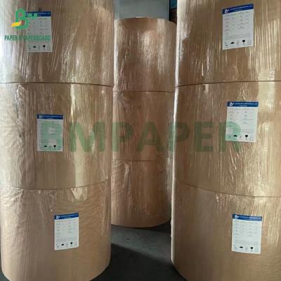 China 60gsm Brown Kraft Greaseproof Paper Rolls For Fried Food Packaging Kit 7 Oil Resistance for sale