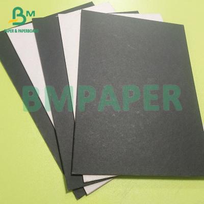 China 1.1mm 1.5mm 2.0mm One Side Black Grey Board For Photo Frame Back Folder Board for sale