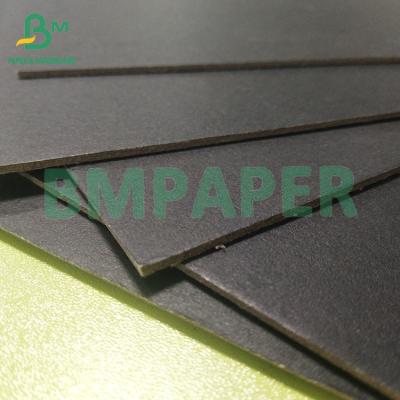 China 1.1mm 1.5mm 2.0mm One Side Black Grey Board For Photo Frame Back Folder Board for sale