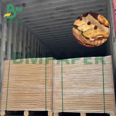 Китай 30/35/38гр Экологичная коричневая бумага для упаковки сэндвичей для коробок на вынос продается