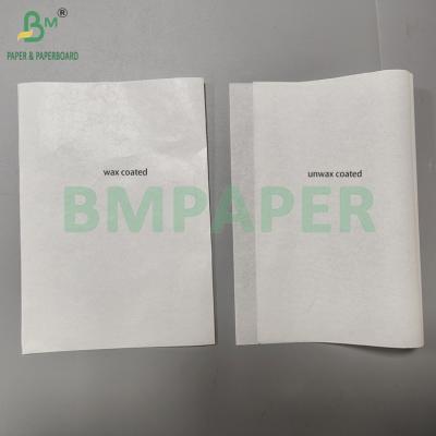 Китай 30 гм 35 гм Белая непокрытая васковая бумага для упаковки жареной пищи продается