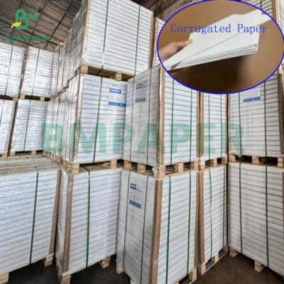 China 230gram 325gram E flute Single Face Corrugated Paper For Flowers Protect 28 x 60cm for sale