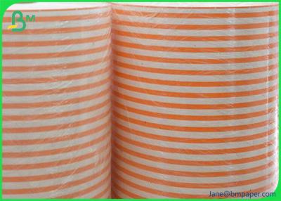 China 60gsm 120gsm Food Ink Printed Food Grade Straw Paper Roll with One Side Glazed Paper for sale