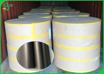 China Custom Recyclable Food Grade Paper Roll 60gsm Printable Black Straw Paper Roll for sale
