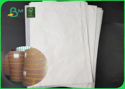 China 1200MM Food Grade MG White Kraft Paper 45 / 50g In Rolls For Sugar Packaging for sale