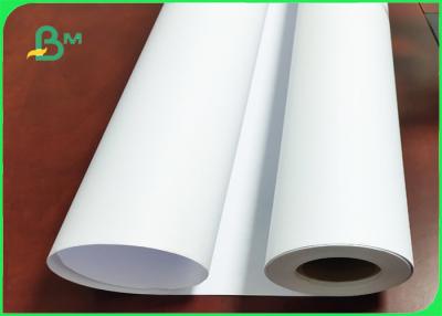 China White Color Uncoated Plotter Paper 24'' / 36'' Wide Format Printer For Garments for sale