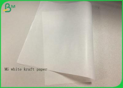 중국 35GSM MG 1개의 측을 가진 백색 Kraft 종이 목록은 젖은과 기름이 안 배는 저항합니다 판매용