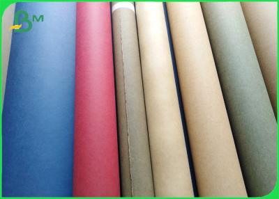 China Biodegradable Sewable Washable Kraft Paper Fabric 0.55mm Thick 150cm Width for sale