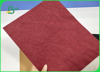 China Red & Grey Color Sewable Fabric Paper 0.88mm Degradable For DIY Flowerpolt for sale