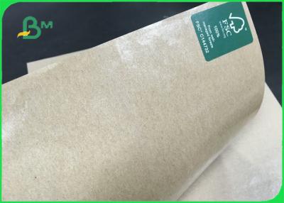 China FDA FSC Food Grade Brown Kraft Paper For Paper Tray Street Food Package for sale