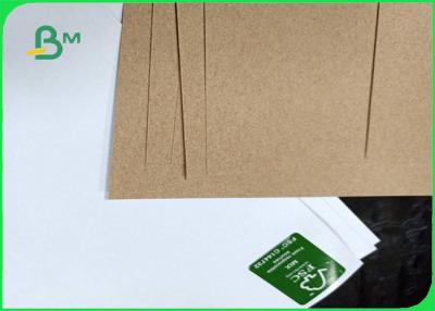 China 170gsm One Side Soild White Other Side Is Brown White Top Liner Paper In Sheet for sale