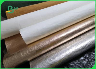 China Red Black Color Waterproof Kraft Paper Fabric Roll For Storage Bag 150cm Width for sale