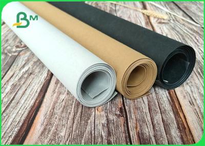 China Red Black Color Waterproof Kraft Paper Fabric Roll For Storage Bag 150cm Width for sale