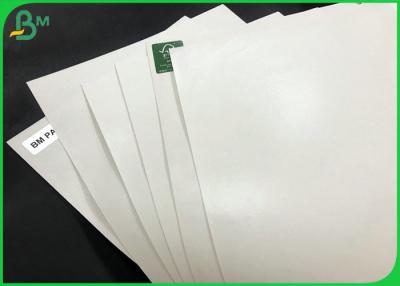 China Single Wall Cup Material 15gsm PE Plastic Coating Surface White Paper Sheets for sale