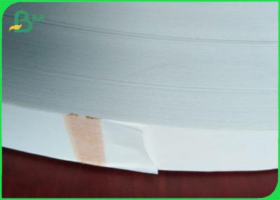 China Bulk Straw Pipe Wrapping Paper Plain White 24gsm 28gsm 32mm Rolls for sale