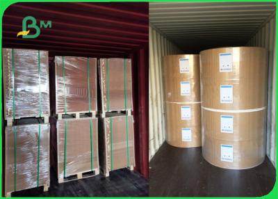 중국 브라운 Kraft 종이 Rolls Testliner는 강선 널 200gsm를 재생했습니다 판매용