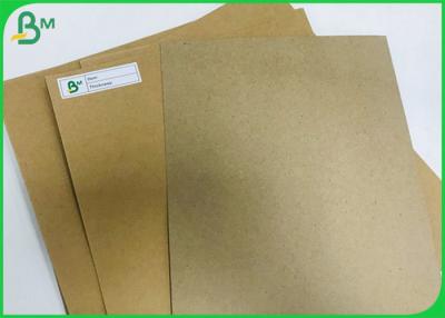 China Recycled Pulp 200g 220g Brown color Kraft Liner Paper Roll For Making Carton for sale