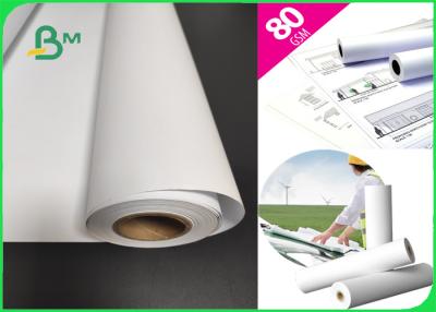 China Reliable 20# CAD Plotter Bond Paper Roll For Inkjet Printers 2