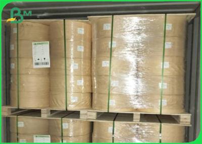 Rollo del papel de Kraft de la categoría alimenticia del FDA para la paja/el color sólido 60gsm del tubo