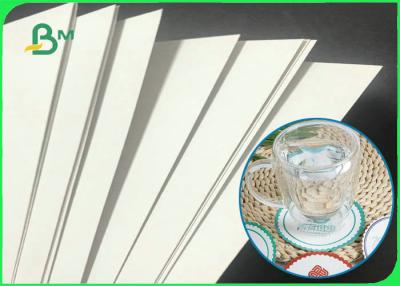 China Strong Absorption 0.9mm 1.0mm 1.2mm White Uncoated Paper In Sheet For Coasters for sale
