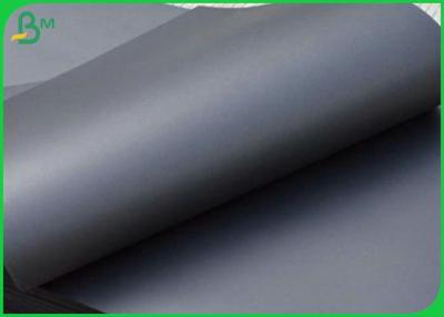 China Wood Pulp 300g Double - sided Black Cardboard For CD Box 787mm Roll for sale