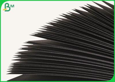 China Wood Pulp 300g Double - sided Black Cardboard For CD Box 787mm Roll for sale