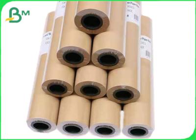 China 23" 35" 90gsm 100gsm Uncoated Brown Kraft Paper Roll For Packaging Bag for sale